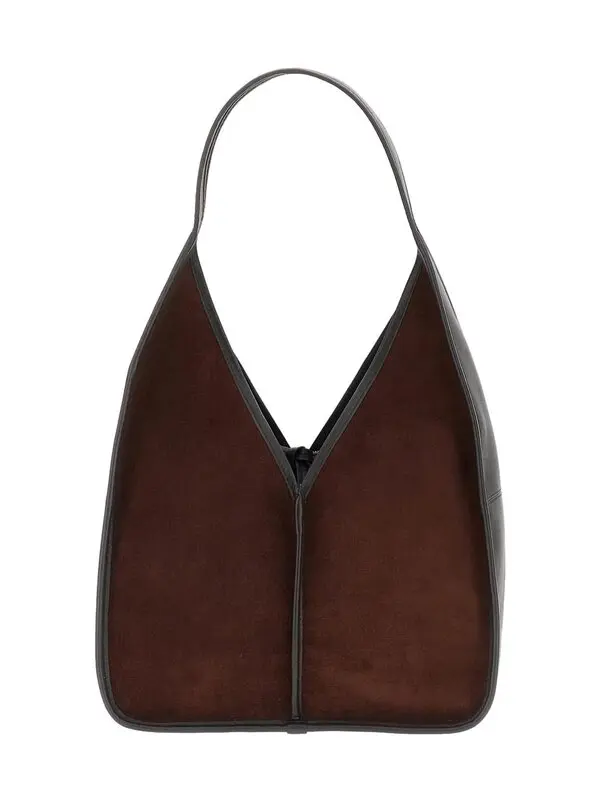 Hereu Calella Suede Hobo Bag - Marrone