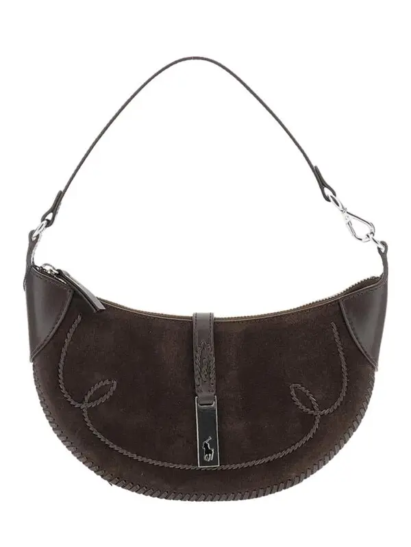 Polo Ralph Lauren Western Mini Shoulder Bag - Marrone