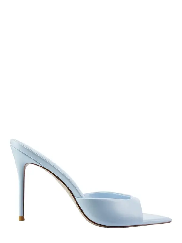 Femme La Bella Slipper Celestial Open Pointed Toe Stiletto Heels - Blue