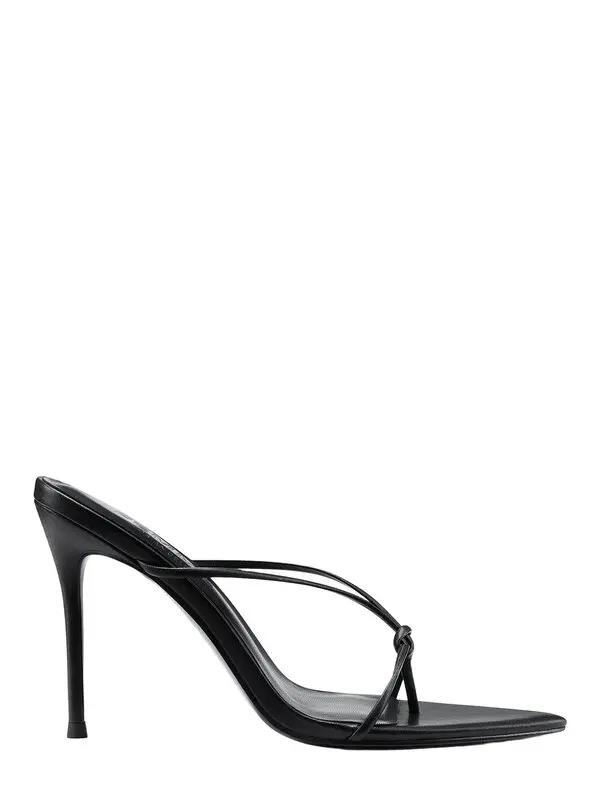 Femme La Akira Slipper With Stiletto Heel - Black