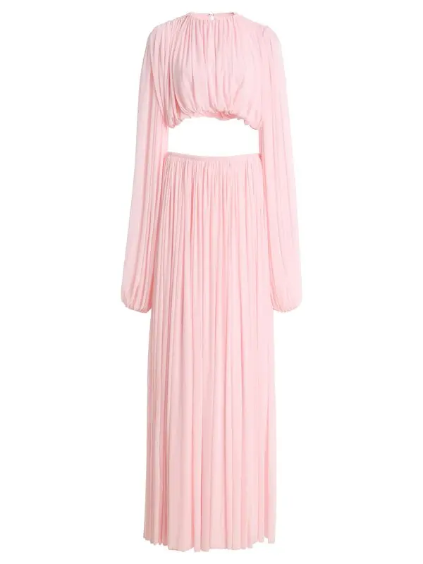 DEME Gathered Jersey Skirt Set - Pink