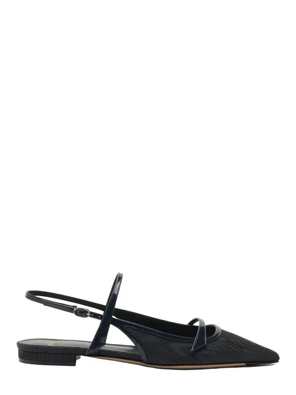 ALEXANDRE BIRMAN Tita Moire Flats - Blue