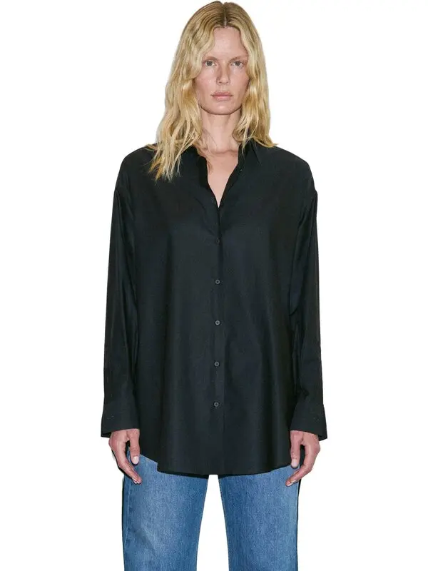 DARKPARK Sally Cotton Popeline Shirt - Black