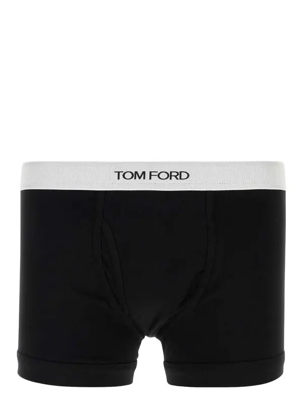 TOM FORD Stretch Cotton Boxer Set - Black