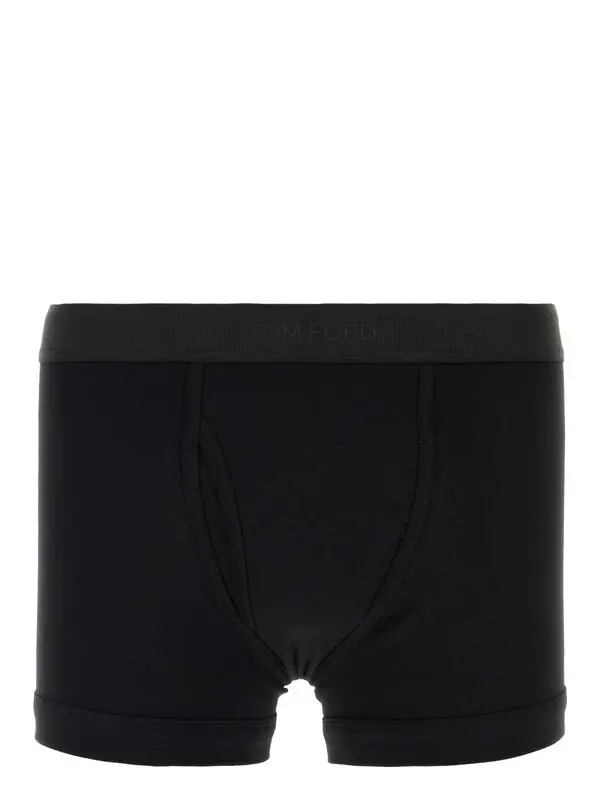 TOM FORD Stretch Cotton Boxer - Black