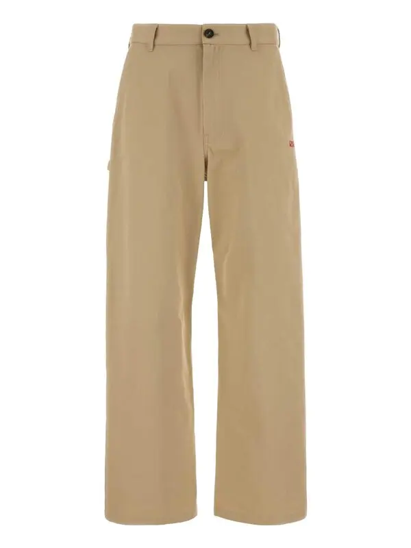 Loewe Beige Twill Pant - Brown