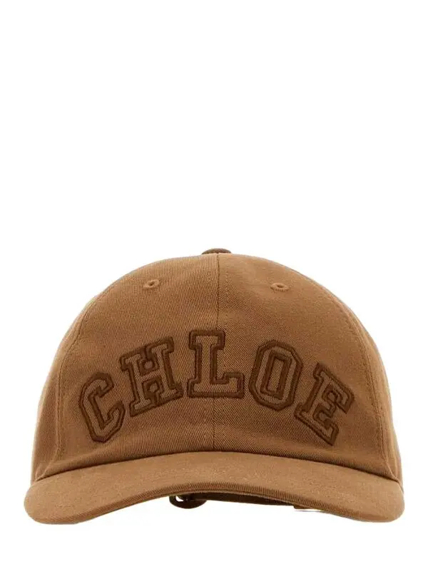 Chloé Twill Baseball Cap - Brown