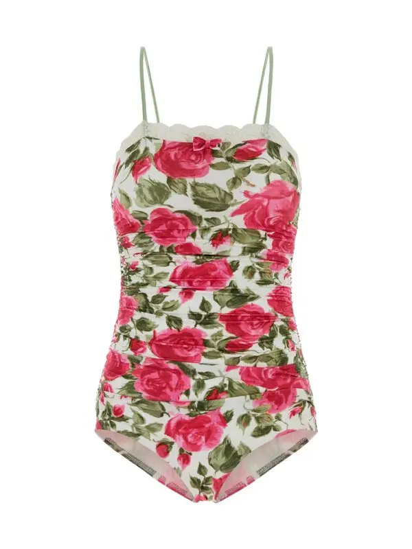 Chloé Printed Stretch Nylon Bodysuit - Multicolor