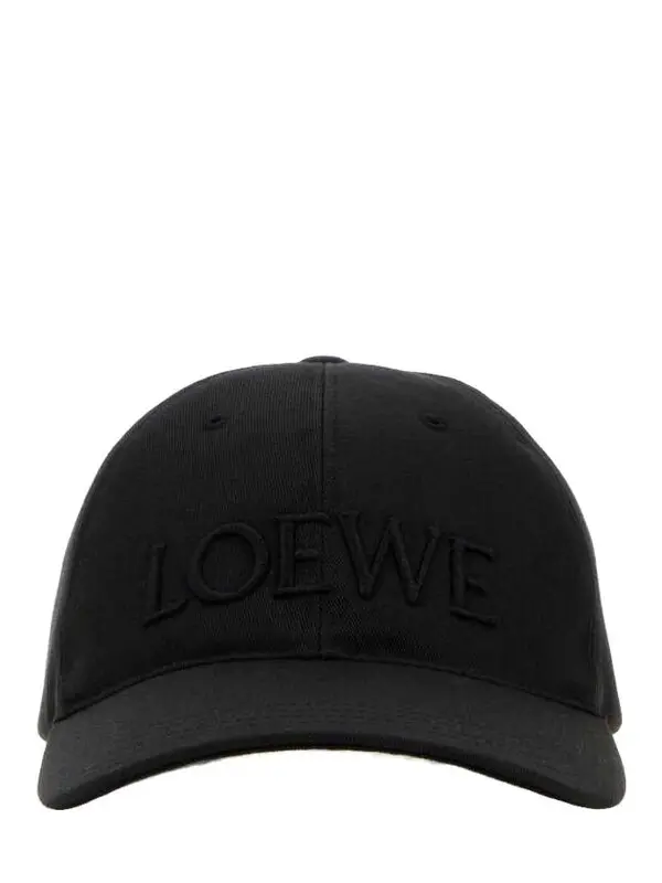 Loewe Cotton Baseball Cap - Black