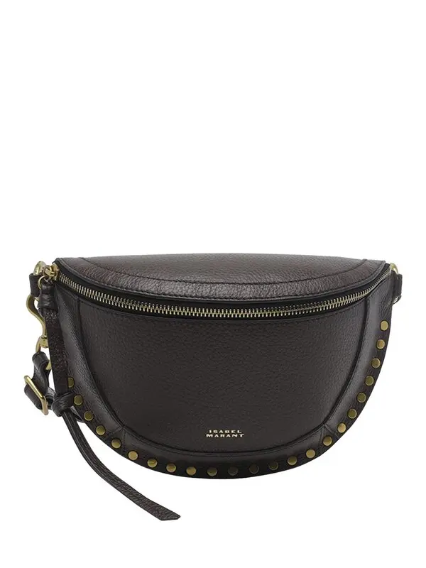 Isabel Marant Étoile Studded Calf Leather Belt Bag - Brown