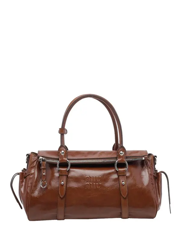 Miu Miu Leather Shoulder Bag - Brown