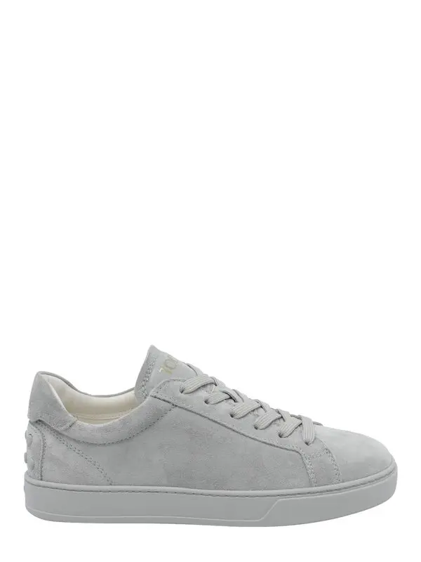 TOD'S Suede Lace-up Sneakers - Gray