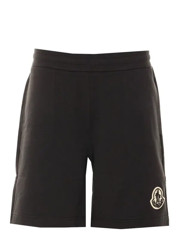 Moncler Logo Detail Bermuda Shorts - Black