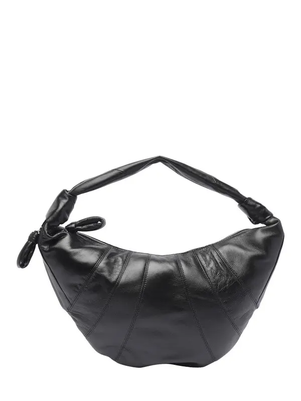LEMAIRE Fortune Croissant Handbag - Black