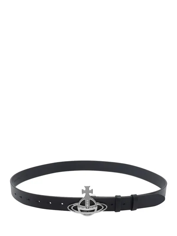 VIVIENNE WESTWOOD Orb Buckle Belt - Black