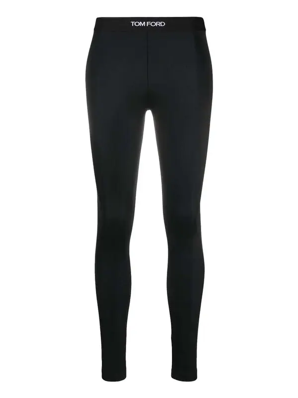 TOM FORD Leggings With Logo Band - Black
