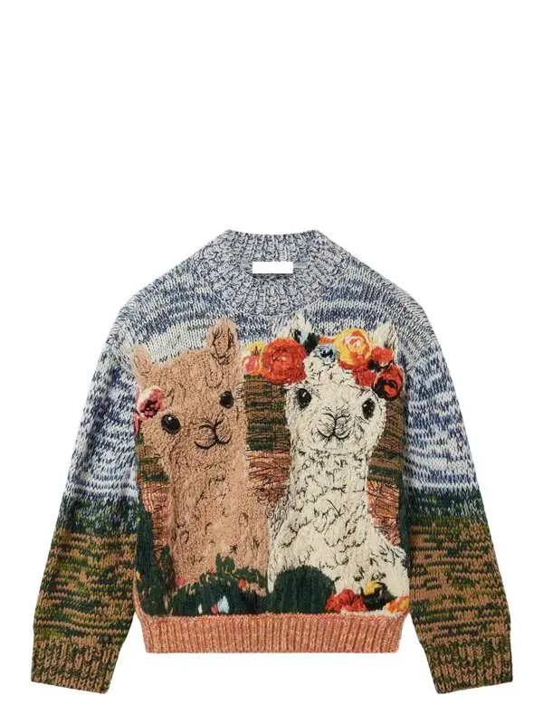 Stella McCartney Alpaca-pattern High Neck Sweater - Multicolor