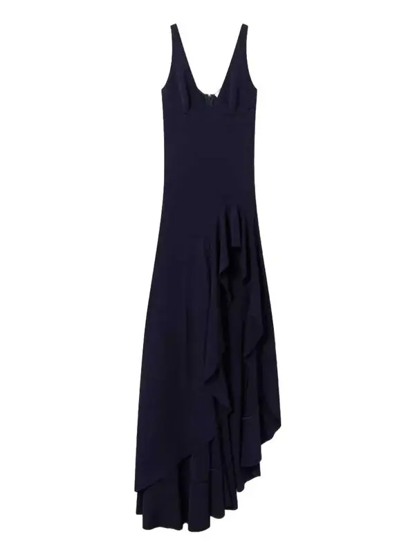 Stella McCartney Asymmetric Ruffle Dress - Blue