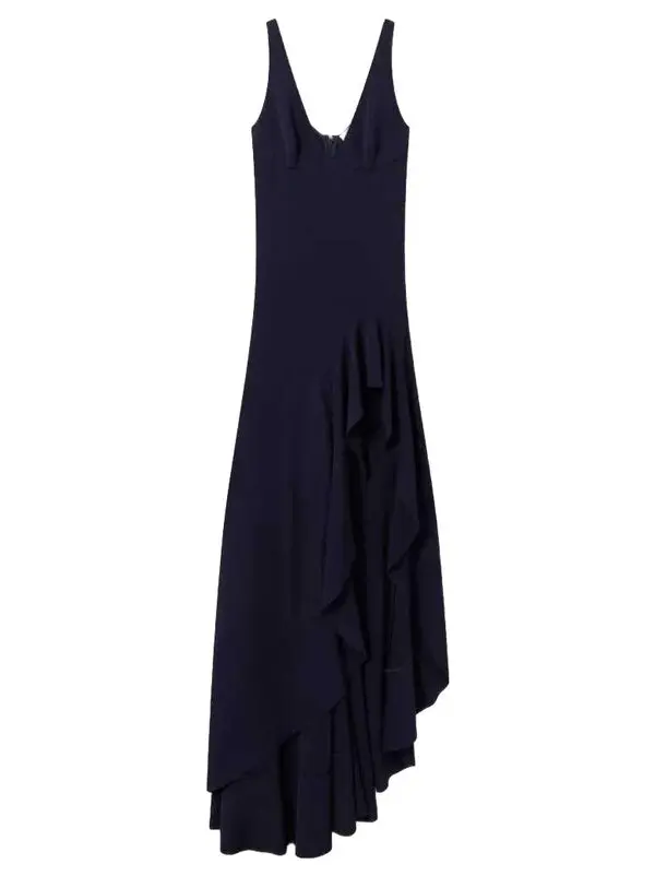 Stella McCartney Asymmetric Ruffle Dress - Blue