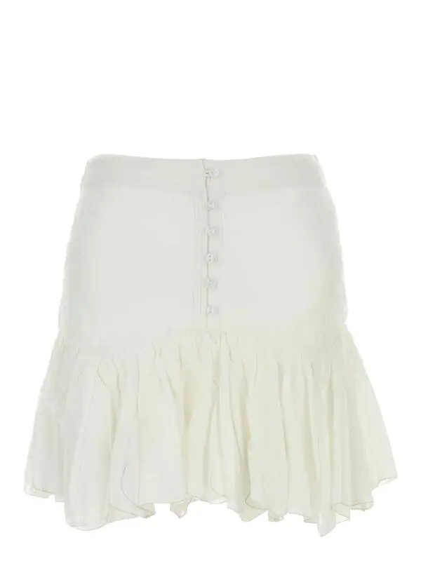 Isabel Marant Étoile Cotton Blend Mini Skirt - White