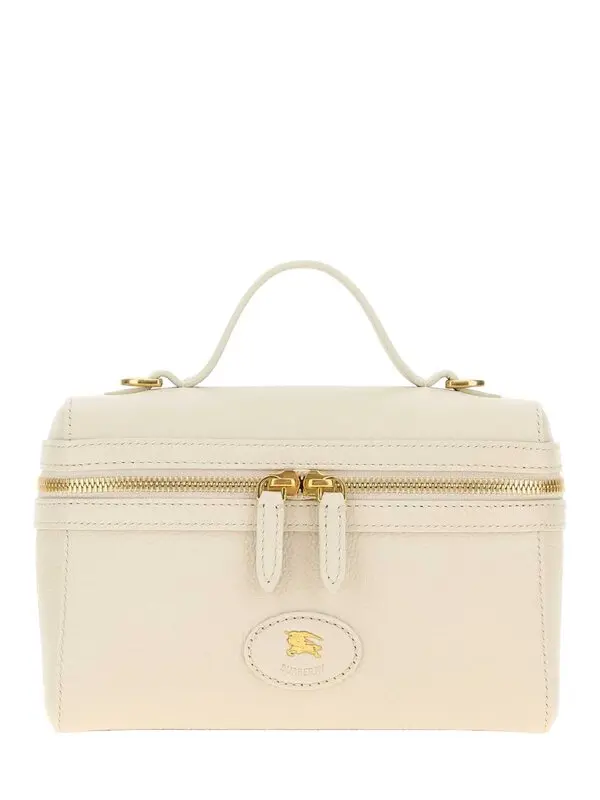 Burberry Ivory Leather Bloomsbury Handbag - White