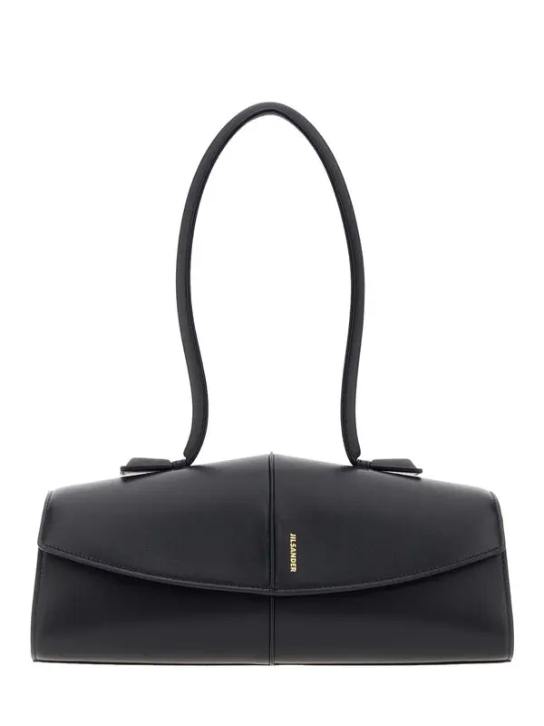 JIL SANDER Leather Shoulder Bag - Blue