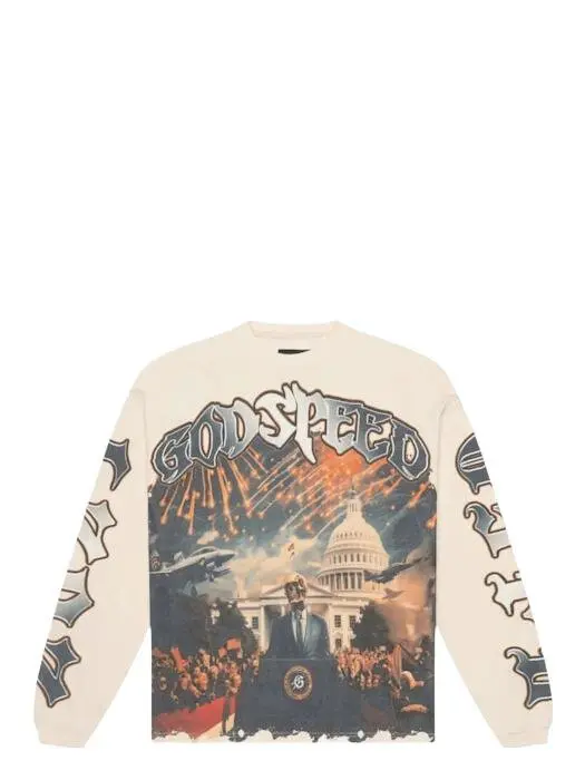 GODSPEED V.o.d. Long Sleeve T-shirt - Bone
