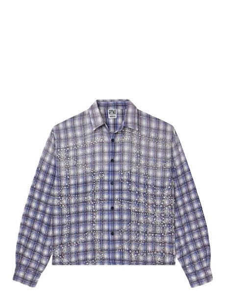 VALE FOREVER Blizzard Long Sleeve Flannel - Light Blue