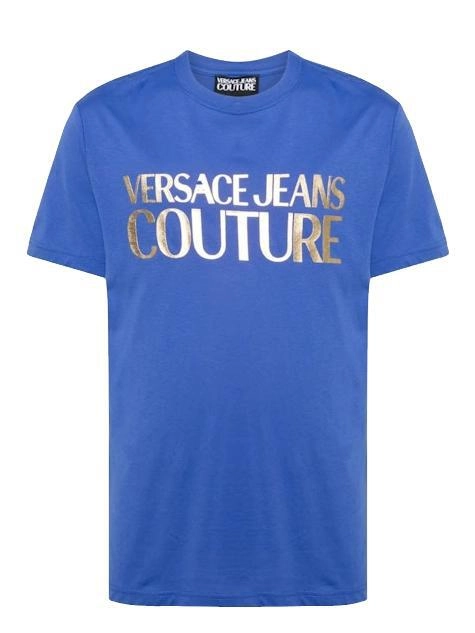 Versace Jeans Couture Logofoil Cotton T-shirt - Blue