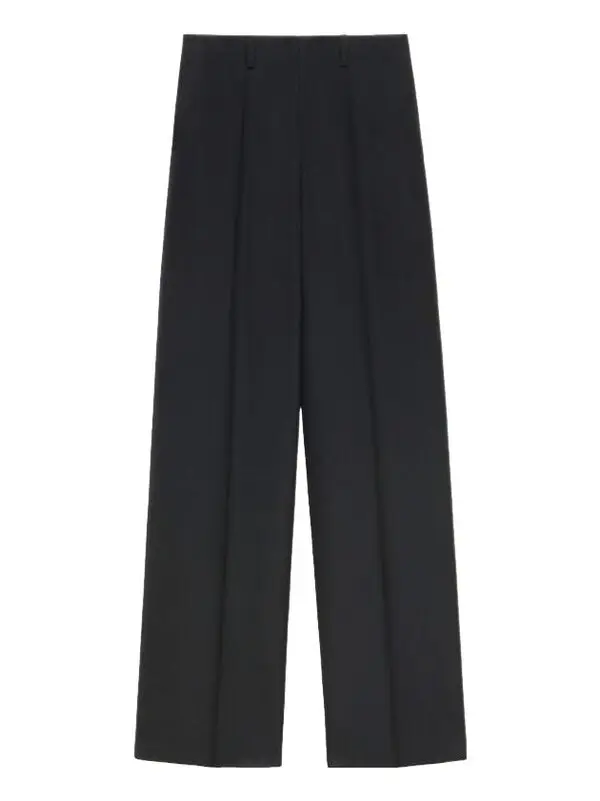 Marni Wool Wide-leg Trousers - Black