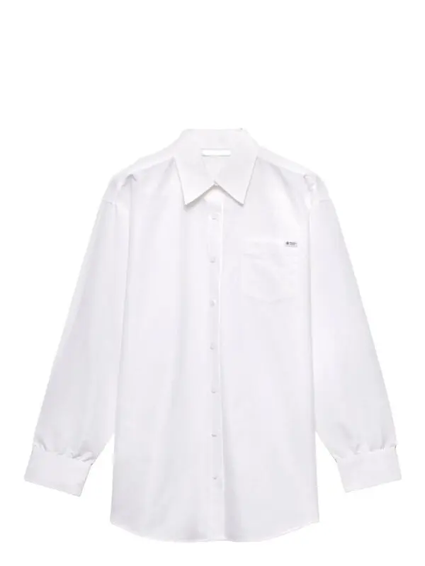 Prada Linen Muslin Shirt - White