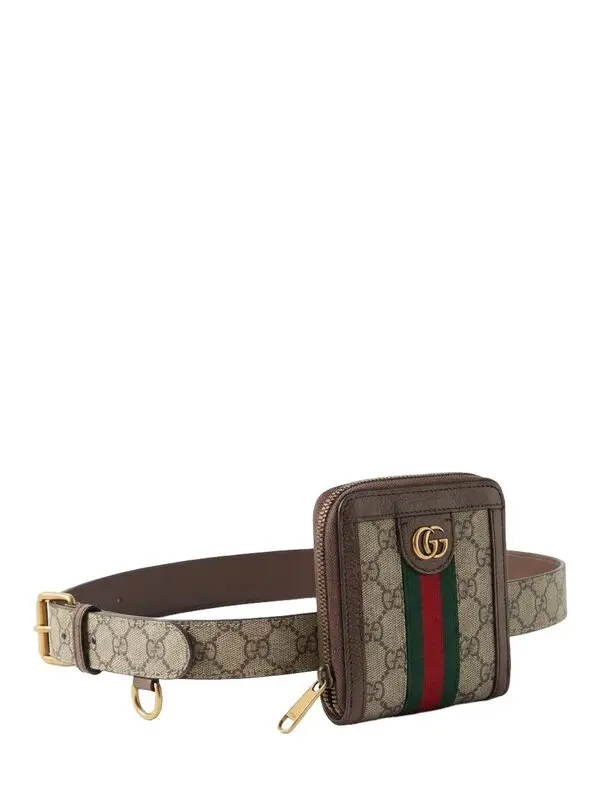 Gucci Ophidia Gg-jacquard Belt Bag - Beige/ebony