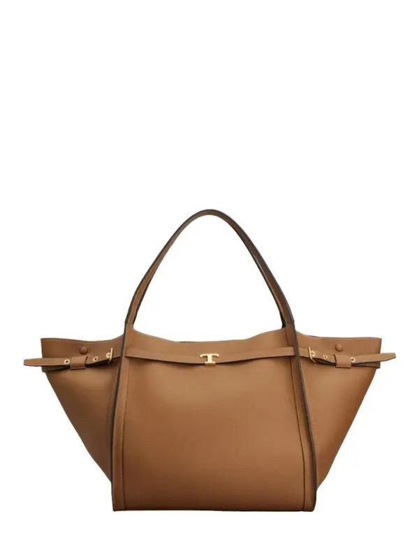 TOD'S T Signature Medium Handbag - Brown