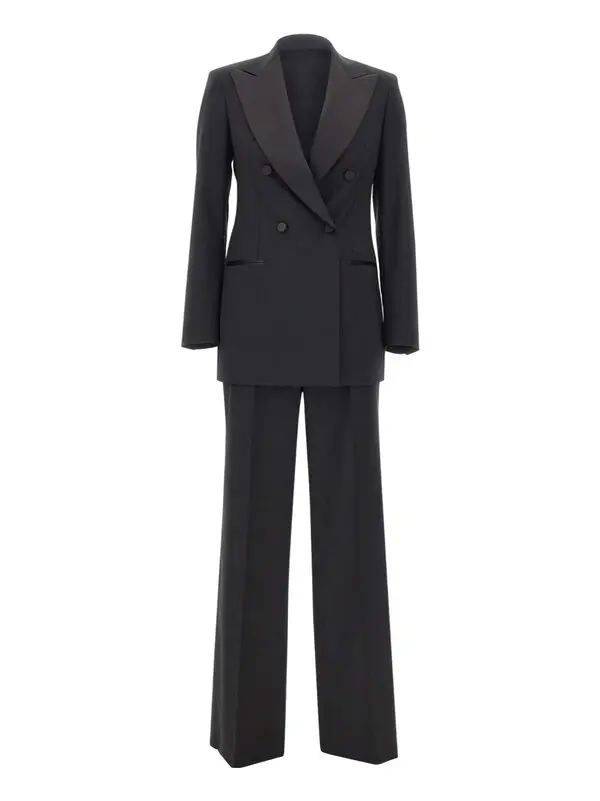 Tagliatore Eleniaad Double-breasted Suit - Black