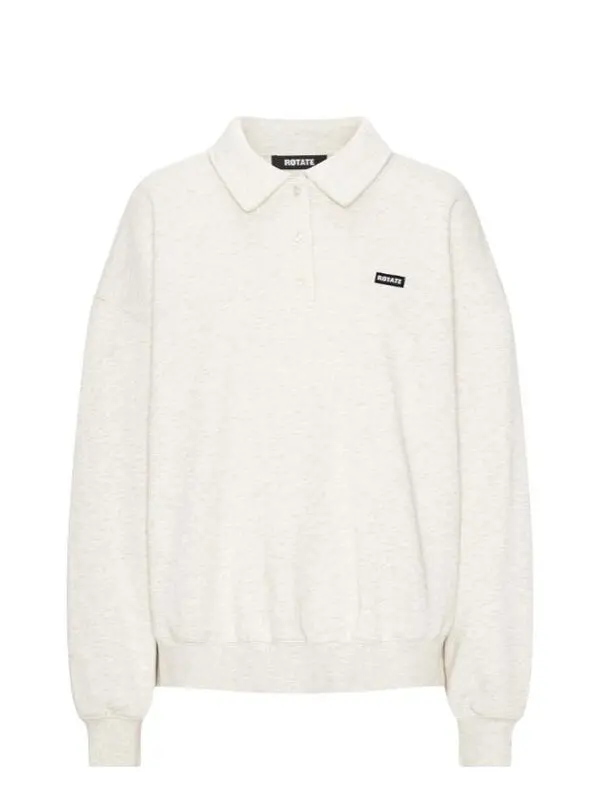 ROTATE BY BIRGER CHRISTENSEN Heavy Sweat Polo - White