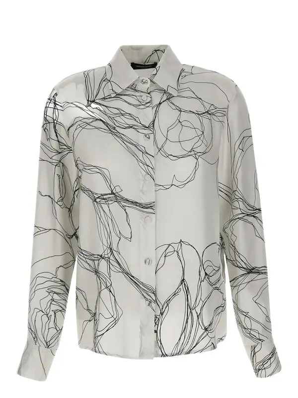 Fabiana Filippi Patterned Long Sleeve Shirt - Gray