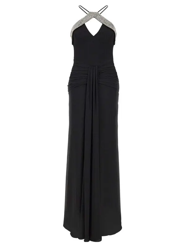 Rebecca Vallance Astros Embellished Gown - Black