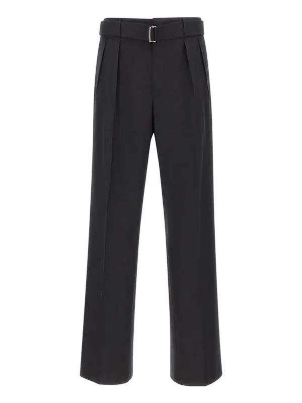 Tagliatore Tailored Trousers With Belt Loops - Black