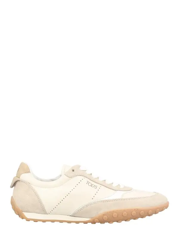 TOD'S Panelled Lace-up Sneakers - Nude