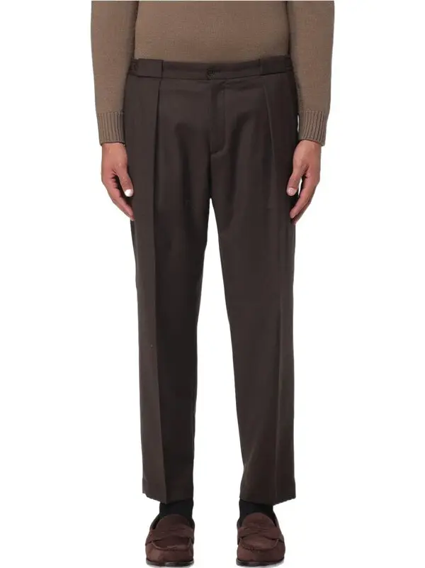 BRIGLIA 1949 Tailored Trousers With Belt Loops - Black
