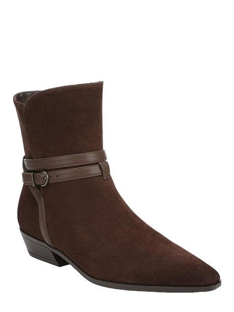 Naturalizer Boden Buckled Ankle Boot - Chocolate Suede