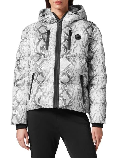 PLEIN SPORT Nylon Puffer Jacket Pitone - Grey