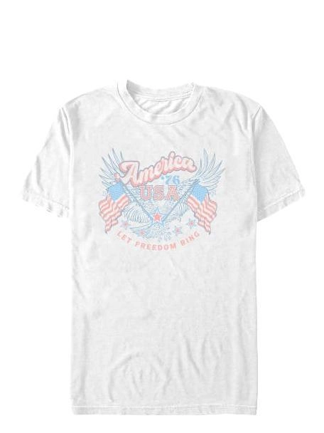 LOST GODS America 76 Let Freedom Ring Graphic T-shirt - White