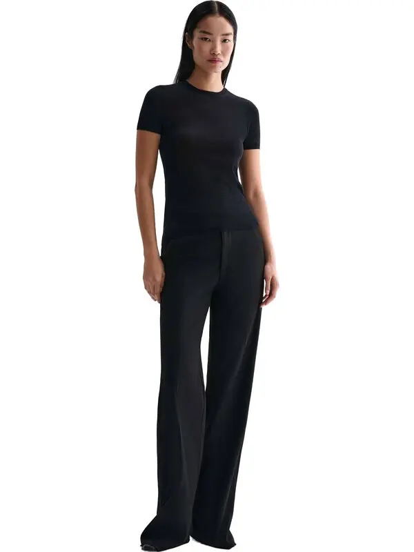 Veronica De Piante Bea Knit Top In Superfine Merino - Black