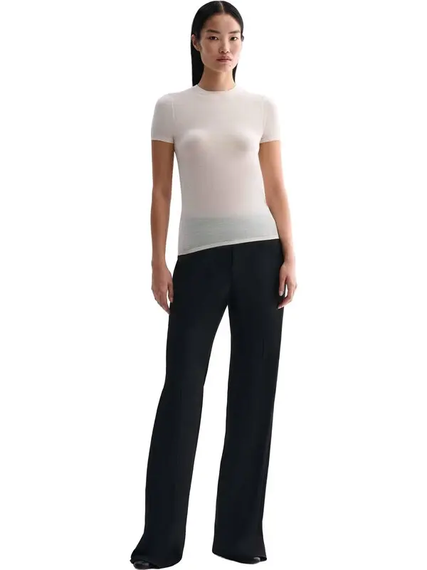 Veronica De Piante Bea Knit Top In Superfine Merino - White