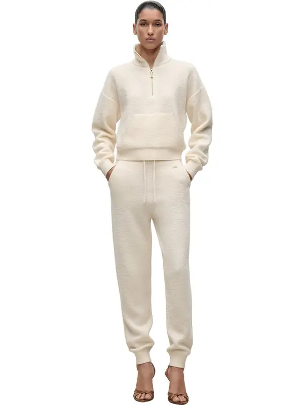 Victoria Beckham Merino Wool And Cashmere Blend Jumper - Ivory