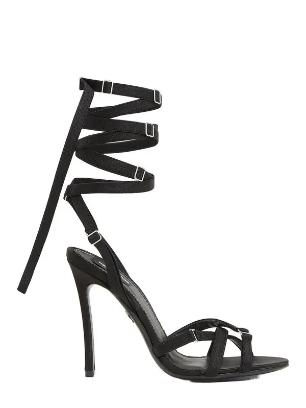 Dsquared2 X Magliano Strappy High Heel Sandals - Black