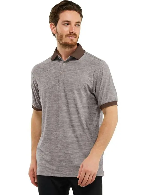 MIO MARINO Designer Golf Polo Shirt - Chestnut