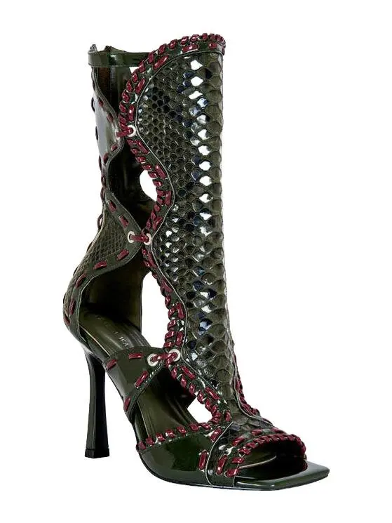 AZALEA WANG Indrani Bootie - Olive