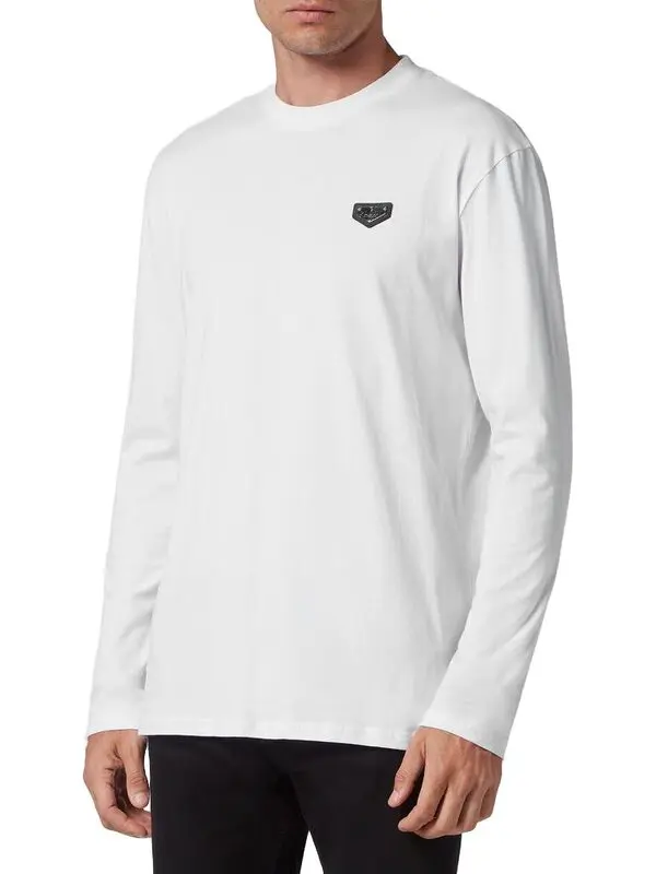 Philipp Plein T-shirt Round Neck Ls - White
